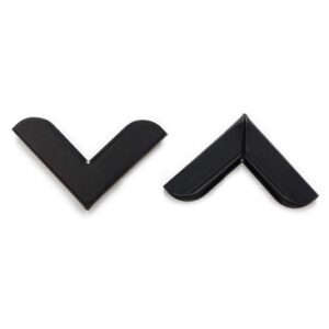 30 pcs/pack black metal neck collar tip clip pin for trousers blouse book album corner menus folders protector