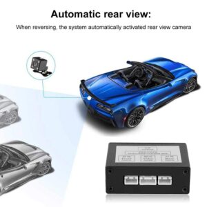 Car Front View Camera Switcher, Smart Car Parking Camera Converter Front Rear View Video Switch Channel Control Box