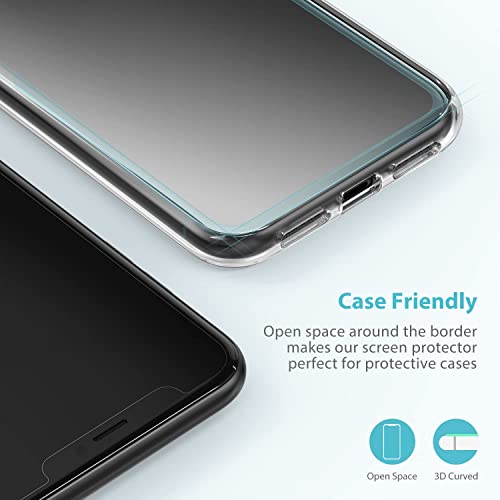 SYNCWIRE Privacy Screen Protector for iPhone 11/XR 6.1'', 2-Pack Unbreakable Anti Spy Tempered Glass Saver Black[Easy Installation Frame][10X Stronger][Bubble Free][Sensitive Touch]