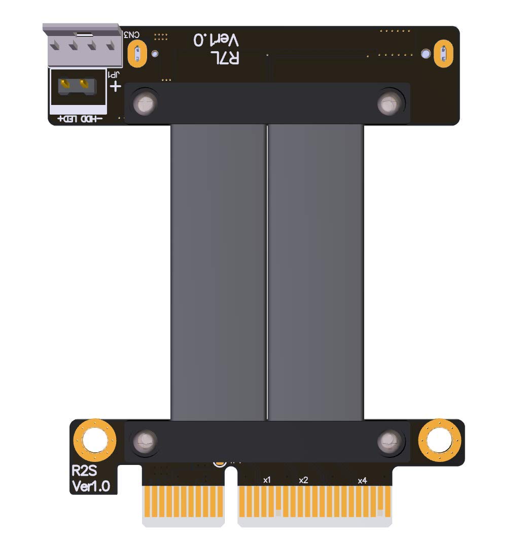 ADT-LINK Riser U.2 Interface U2 to PCI-E 3.0 x4 SFF-8639 NVMe Solid State Transfer Extension Data Gen3.0 Cable 4 PCIe 4X for U.2 NVME SSD