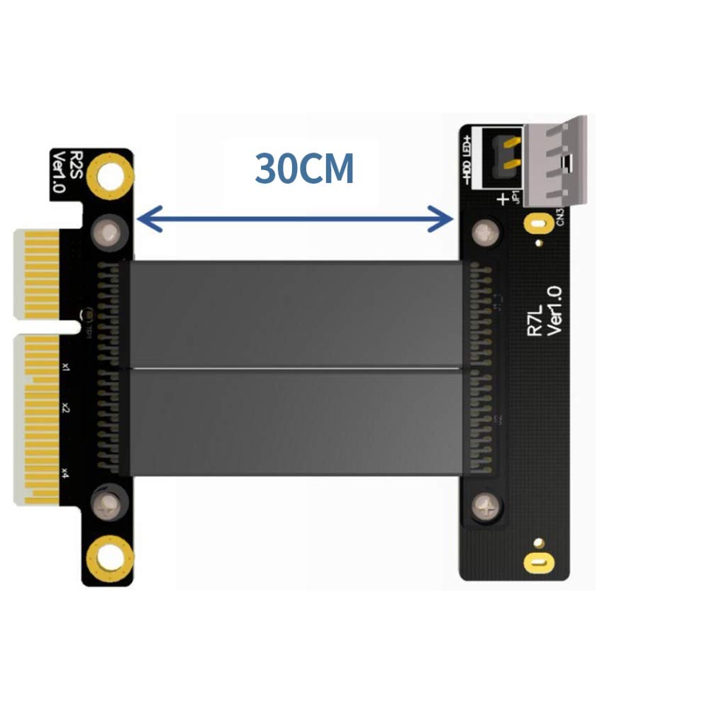 ADT-LINK Riser U.2 Interface U2 to PCI-E 3.0 x4 SFF-8639 NVMe Solid State Transfer Extension Data Gen3.0 Cable 4 PCIe 4X for U.2 NVME SSD