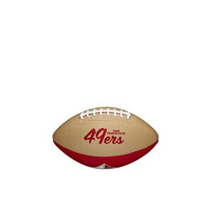 wilson nfl mini team retro football-san francisco, brown