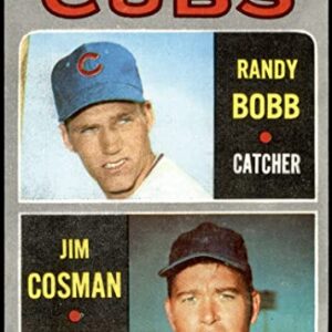 1970 Topps # 429 Cubs Rookies Randy Bobb/Jim Cosman Chicago Cubs (Baseball Card) EX+ Cubs