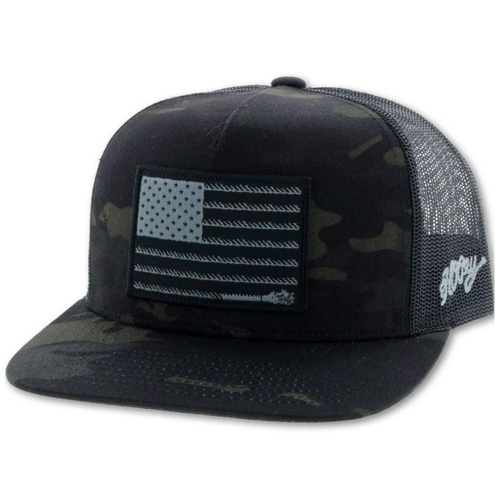 HOOEY Youth Liberty Roper Hat Camo/Black