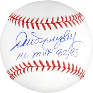 Dale Murphy Atlanta Braves Autographed Baseball with "NL MVP 82/83" Inscription - Autographed Baseballs