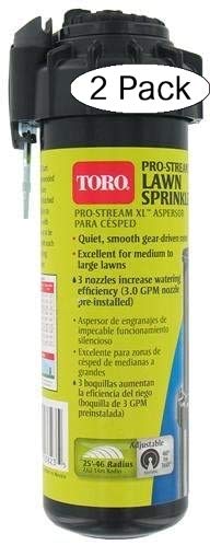 Toro ProStream XL 5-Inch Pop-Up Adjustable Pattern Rotor Sprinkler System Head 53823 (Pack of 2)