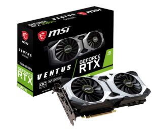 msi nvidia geforce rtx 2080 ti ventus gp oc 11gb gddr6 hdmi/3displayport pci-express video card