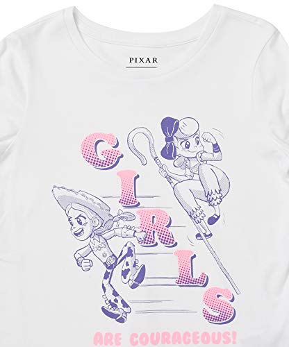 Amazon Essentials Disney | Marvel | Star Wars Girls' Long-Sleeve T-Shirts (Previously Spotted Zebra), Pack of 4, Toy Story Friends Print, Medium