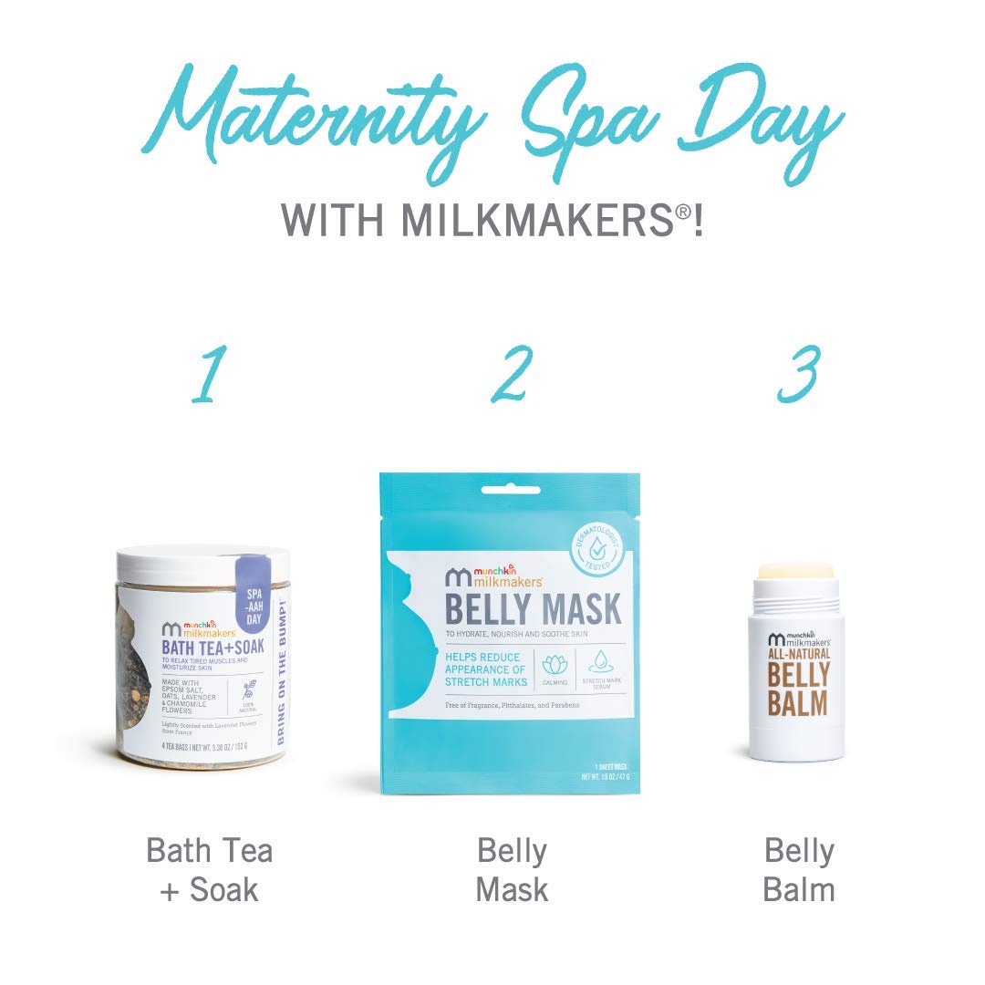 Munchkin® Milkmakers® Belly Mask for Pregnancy Skin Care & Stretch Marks, 3 Sheet Masks