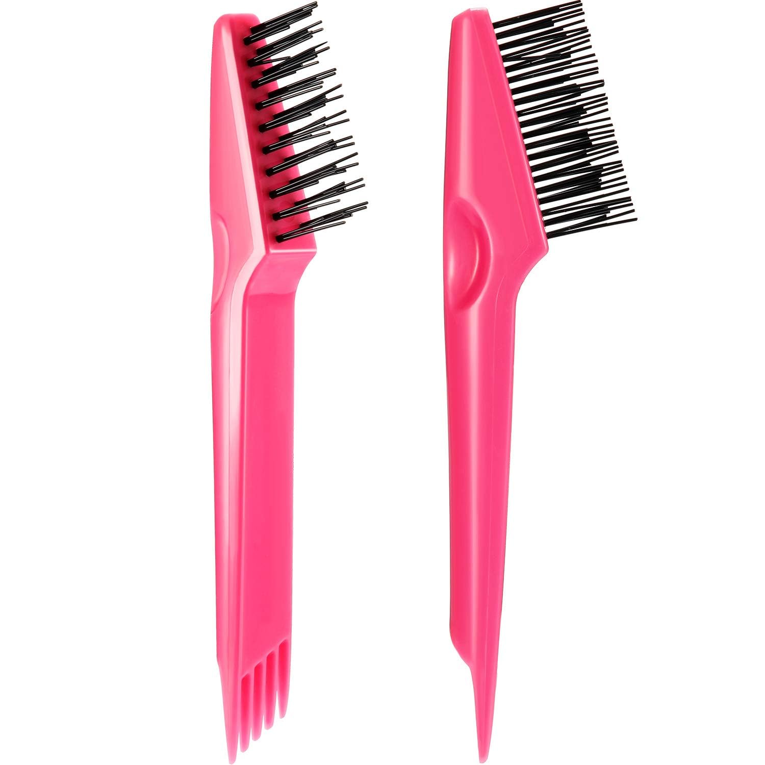 2 Pieces Hair Brush Cleaner Tool 2-in-1 Hair Brush Cleaning Tool Hair Brush Remover Rake for Removing Hair Dust Mini Wet Hair Comb for Removing Dirt Home Salon Use