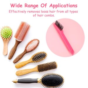 2 Pieces Hair Brush Cleaner Tool 2-in-1 Hair Brush Cleaning Tool Hair Brush Remover Rake for Removing Hair Dust Mini Wet Hair Comb for Removing Dirt Home Salon Use