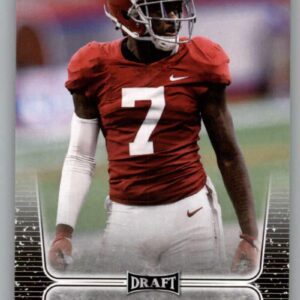 2020 Leaf Draft (NFL) #57 Trevon Diggs Pre-Rookie Alabama Crimson Tide Official Player Licensed Rookie Trading Card (RC wearing NCAA uniform)