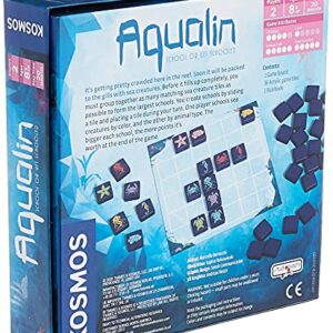 Thames & Kosmos Aqualin | Beautiful 2 Player Strategy Board Game | Kosmos Games | Ages 8 and Up | Quality Plastic Tiles | Beautiful Artwork