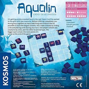 Thames & Kosmos Aqualin | Beautiful 2 Player Strategy Board Game | Kosmos Games | Ages 8 and Up | Quality Plastic Tiles | Beautiful Artwork