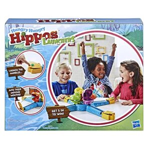 Hungry Hungry Hippos Launchers Game for Kids Ages 4 and Up, Electronic Pre-School Game for 2-4 Players