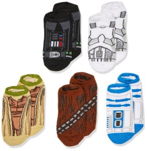 star wars boys 5 pack no show socks