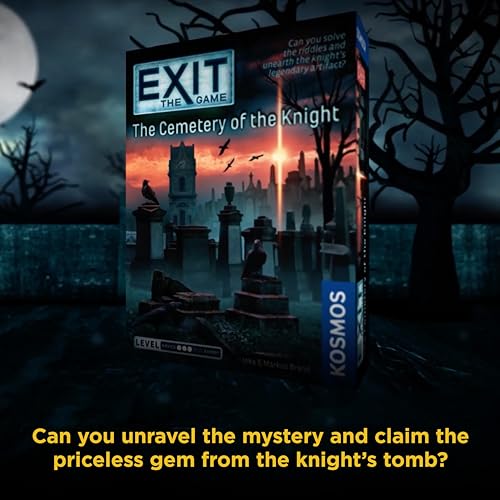 Thames & Kosmos EXIT: The Cemetery of The Knight| Escape Room Game in a Box| EXIT: The Game – A Kosmos Game | Family – Friendly, Card-Based at-Home Escape Room Experience for 1 to 4 Players, Ages 12+