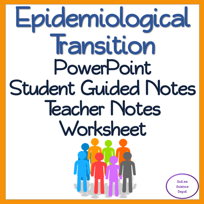 Epidemiological Transition Lesson: PowerPoint, illustrated Student Guided Notes, Teacher Notes, and a Worksheet with Answers.