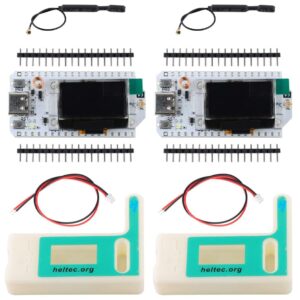 diymall 2 sets 915mhz esp32 lora v3 wifi+ble development board 0.96inch oled display esp32-s3 dual-core sx1262 type-c lora kit for arduino nodemcu iot