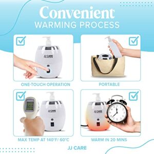 JJ CARE Lotion Warmer w/ 300ml Oil Warmer Pump Bottle, Massage Oil Warmer for Massage Therapy, Lotion Warmer Dispenser Heated, Oil Warmer for Massage, Lotion Bottle Warmer, Massage Oil Warmer Electric