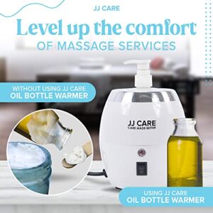 JJ CARE Lotion Warmer w/ 300ml Oil Warmer Pump Bottle, Massage Oil Warmer for Massage Therapy, Lotion Warmer Dispenser Heated, Oil Warmer for Massage, Lotion Bottle Warmer, Massage Oil Warmer Electric