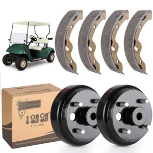 10l0l golf cart ezgo brake maintenance kit for 1997-up electric ezgo txt pds,incl. brake hub drums & brake pads/shoes, oem# 19186g1, 70794g01, 70795g01, 27943g01(not fit gas models)