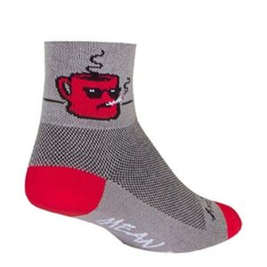 sockguy classic 3in mugshot cycling/running socks (mugshot - l/xl)