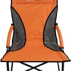 Chill Time Beach Chair, 2-Pack – Lightweight, Heavy Duty Outdoor Folding Chairs, Portable Backpack Carrying Case Included, Padded Armrests & Backrests, Durable Steel Frame Holds up to 300 lbs, RPBC2P