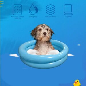 Topwon Inflatable Swimming Pool for Fishing Magnetic Toys Floating Fishing Game, Sand Tray, Outdoor Party Food Tray - Inflatable Pond