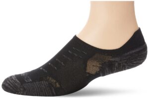 thorlos experia xctu thin cushion running no show socks, black, s