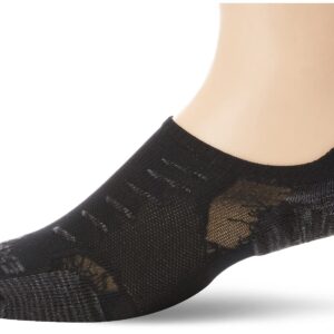 Thorlos Experia XCTU Thin Cushion Running No Show Socks, Black, S