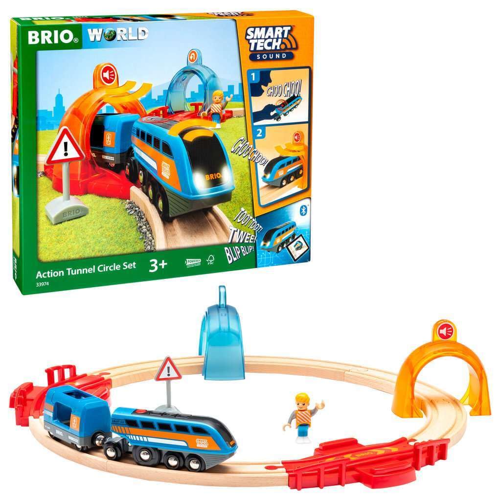 Brio 33974 World-Smart Tech Sound-Action Tunnel Circle Set