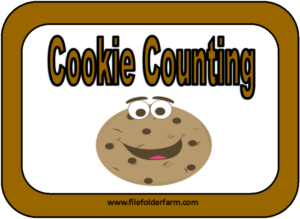 cookie counting file folder game