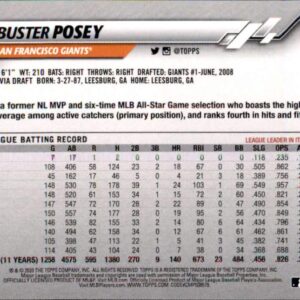 2020 Topps Opening Day #144 Buster Posey NM-MT Giants