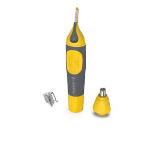 remington remington virtually indestructible nose, ear & brow trimmer, yellow, ne3871