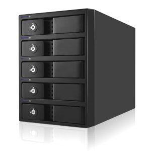 oyen digital 80tb mobius 5-bay firewire 800, esata, usb 3.0 raid hard drive array (3r5-eb3-80tb)