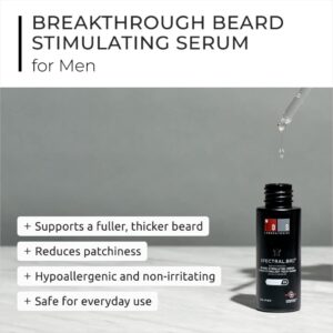 DS Laboratories Spectral.BRD - Beard Growth Serum, Beard Hair Growth Serum for Men with Niacinamide, Biotin, Castor Oil, Hyaluronic Acid & Rosemary Oil for Hair Growth, Hair Regrowth Treatment for Men