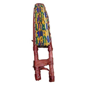 Shophaven African Fan 17, Ankara Print Fan, Ankara Handheld Fan, Afrocentric Foldable Fan, African Kente Print Fan