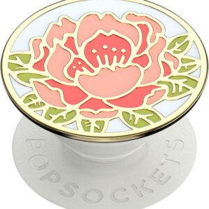 PopSockets ​​​​ Phone Grip with Expanding Kickstand, for Phone - Enamel Blooming Peony