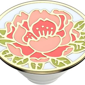 PopSockets ​​​​ Phone Grip with Expanding Kickstand, for Phone - Enamel Blooming Peony