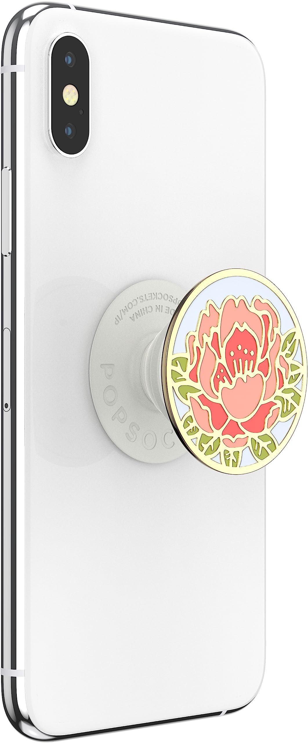 PopSockets ​​​​ Phone Grip with Expanding Kickstand, for Phone - Enamel Blooming Peony