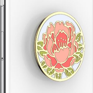 PopSockets ​​​​ Phone Grip with Expanding Kickstand, for Phone - Enamel Blooming Peony