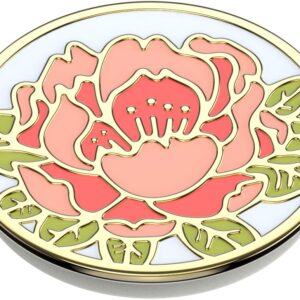 PopSockets ​​​​ Phone Grip with Expanding Kickstand, for Phone - Enamel Blooming Peony