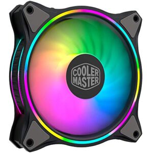 Cooler Master MasterFan 3N1 MF120 Halo ARGB - Dual Ring Addressable RGB Lighting, Case & Cooling Hybrid Fan Blade Design with Jam Sensor Protection & Vibration Dampening Frame - 3N1 with Controller