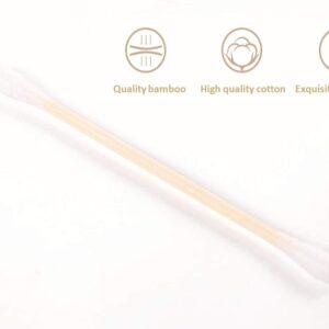 900pcs Bamboo Cotton Swabs, Biodegradable Wooden Cotton Buds