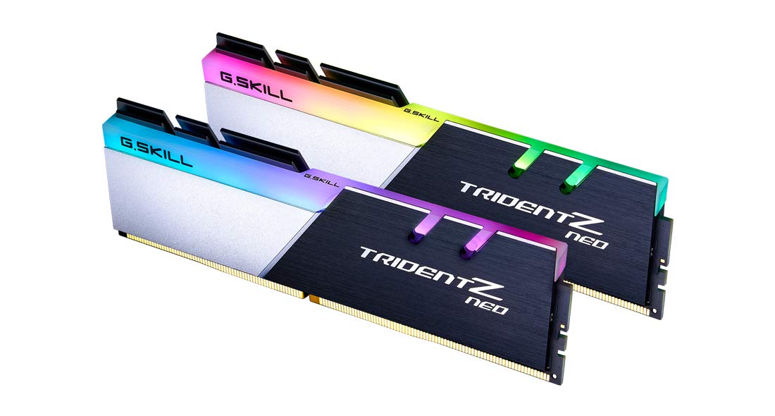 G.SKILL Trident Z Neo Series (Intel XMP) DDR4 RAM 64GB (2x32GB) 3200MT/s CL16-18-18-38 1.35V Desktop Computer Memory UDIMM (F4-3200C16D-64GTZN)