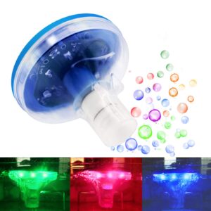 bubble generator waterproof baby bath lights for the tub(rgb lighting modes) water light show colorful bathtub toy lights