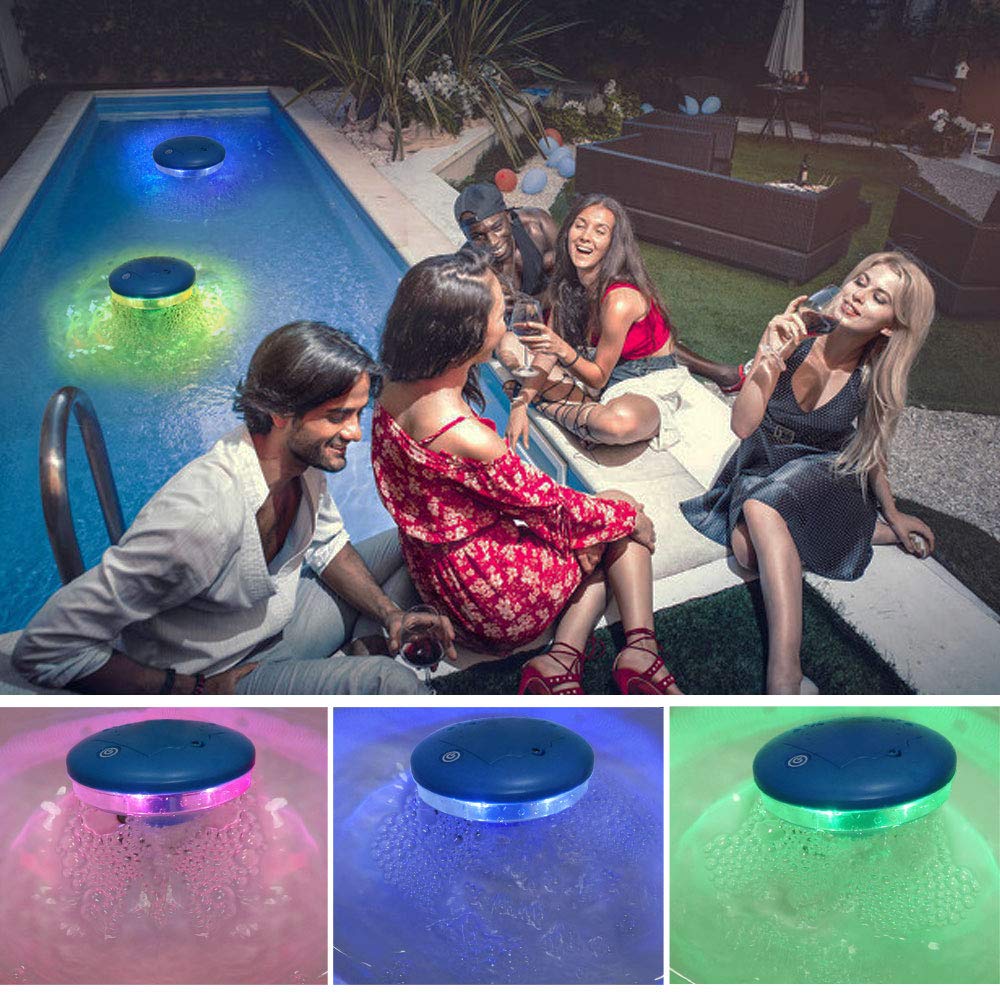 Bubble Generator Waterproof Baby Bath Lights for The Tub(RGB Lighting Modes) Water Light Show Colorful Bathtub Toy Lights