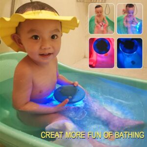 Bubble Generator Waterproof Baby Bath Lights for The Tub(RGB Lighting Modes) Water Light Show Colorful Bathtub Toy Lights