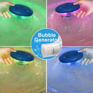 Bubble Generator Waterproof Baby Bath Lights for The Tub(RGB Lighting Modes) Water Light Show Colorful Bathtub Toy Lights